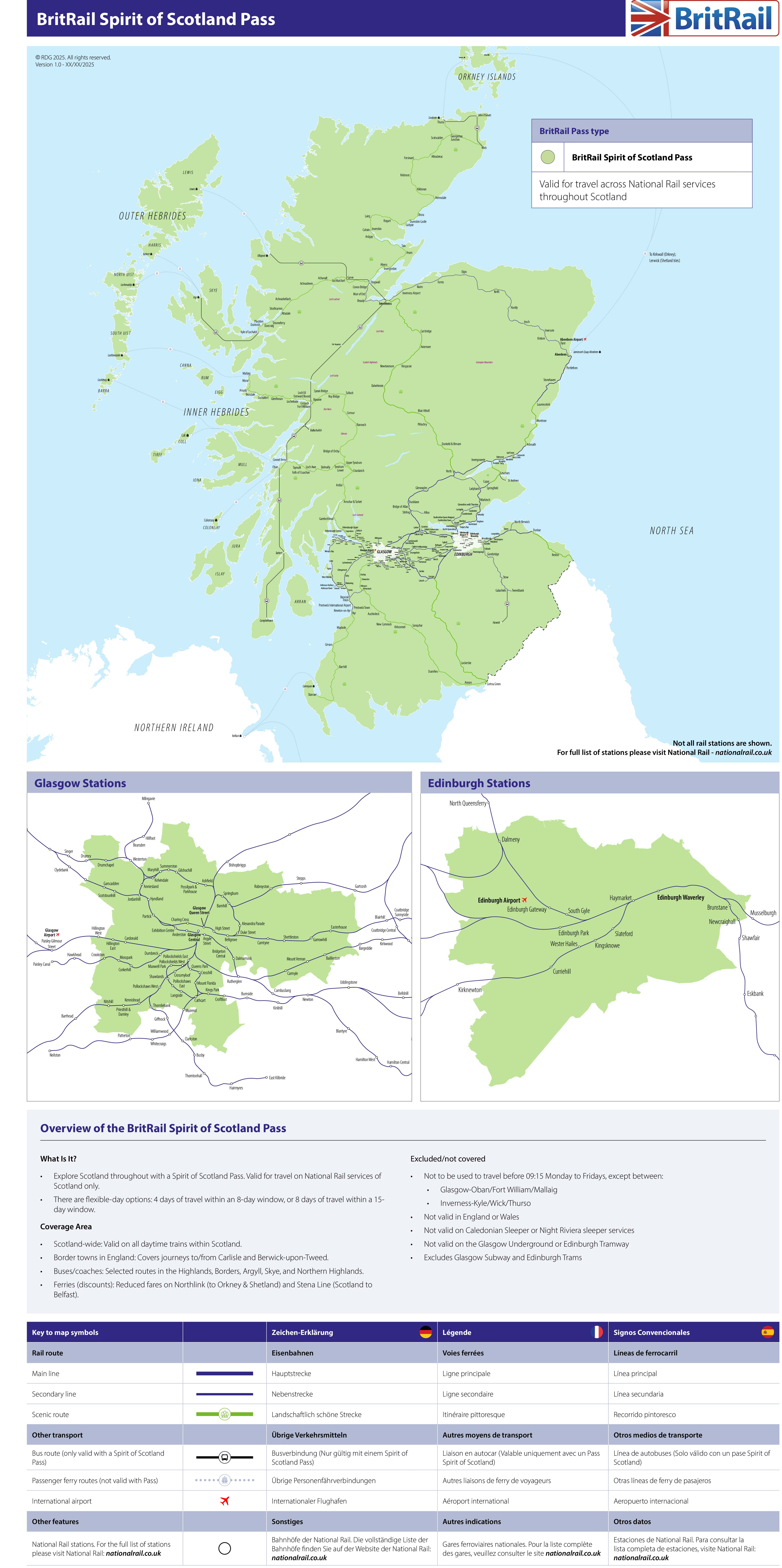 Eurail 1 Country Scotland Pass - Scotland Britrail Pass - Eurail One ...