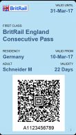 BritRail England Consecutive M-Pass - BritRail England M-Passes allow ...